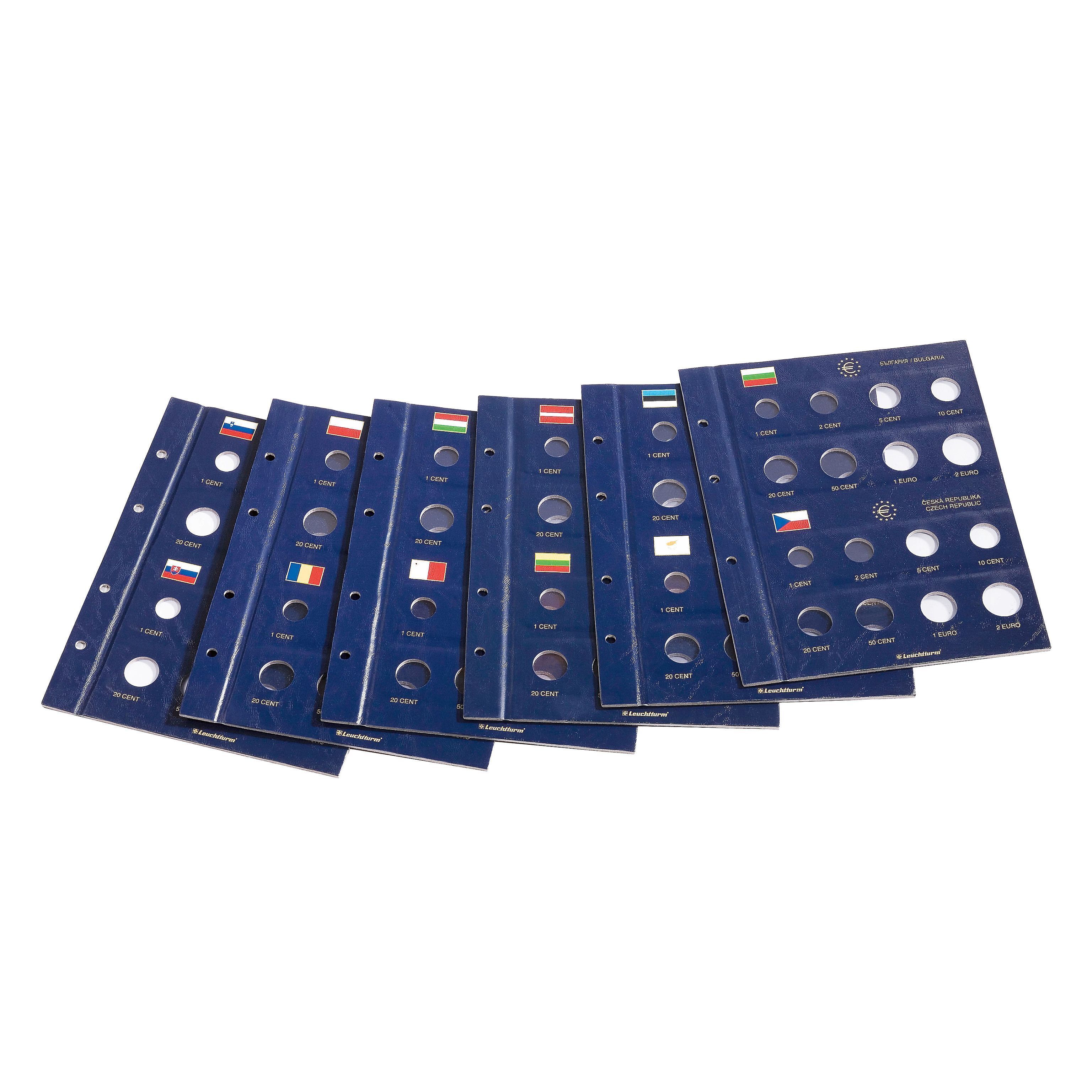 VISTA Euro Coin Album volume 1 for 12 coin sets, incl. slipcase, blue ...
