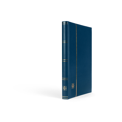 Comfort stockbook, DIN A4, 32 black pages, padded cover, blue online ...